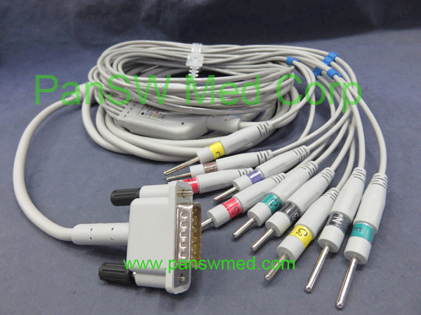 Cardiette AR600/AR1200/AR2100 ECG machine patient cable