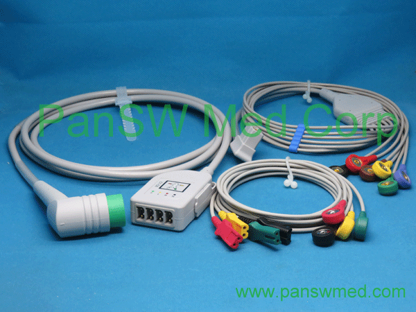 Medtronic/Physio Control integrated 10 lead ECG cable with leadwire