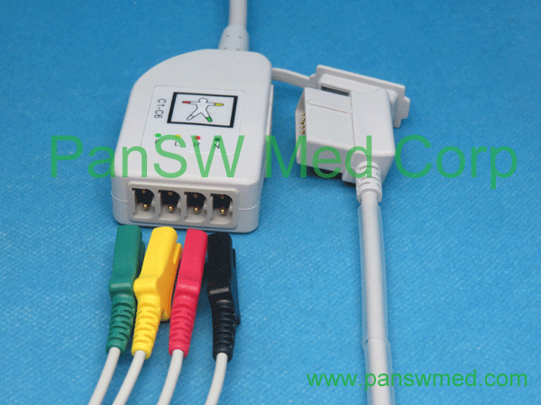 Medtronic/Physio Control integrated 10 lead ECG cable with leadwire