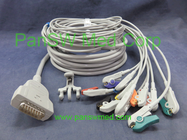 GE Marquette MAC1200/1200ST ECG machine patient cable