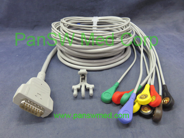 GE Marquette MAC1200/1200ST ECG machine patient cable