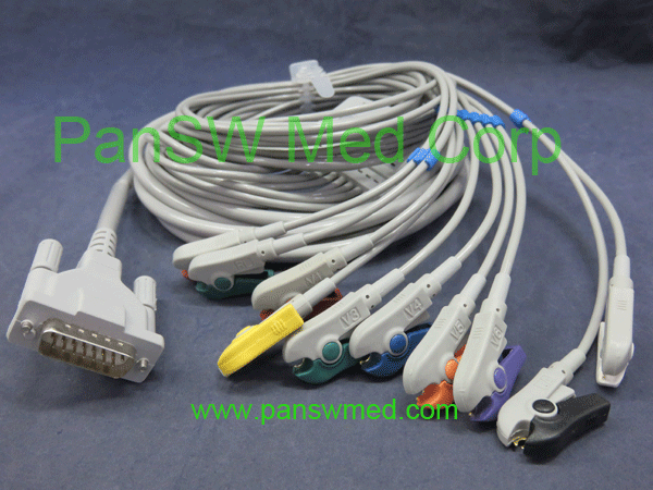 Schiller 10-lead resting ECG/EKG cable
