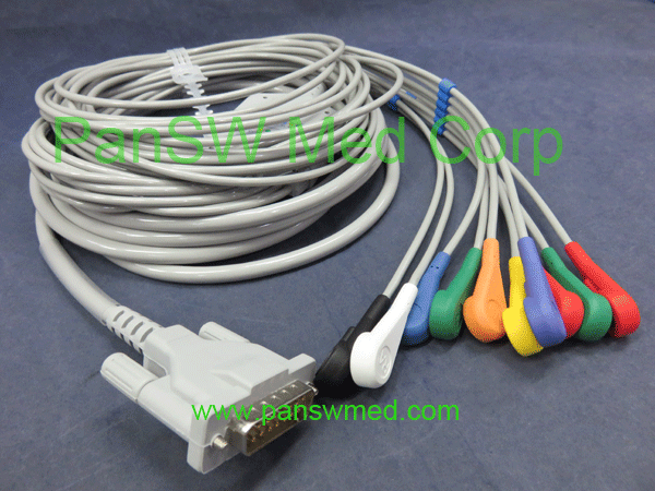 Schiller 10-lead resting ECG/EKG cable
