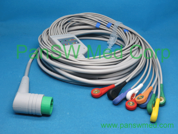 Medtronic/Physio Control integrated 10 lead ECG cable with leadwire