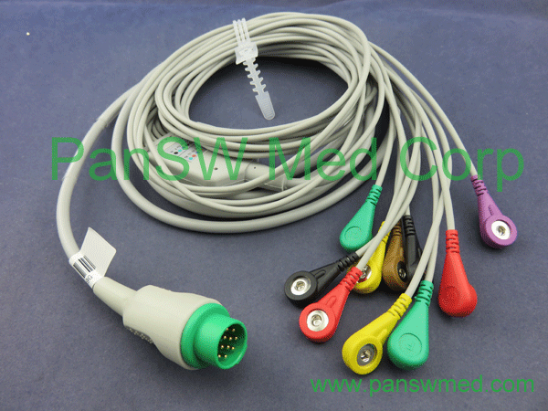 ECG/EKG Cables--ECG/EKG cables, ECG/EKG leadwires, ten lead, compatible ...