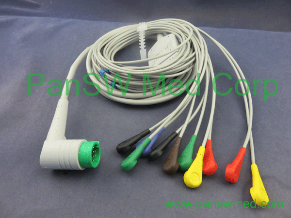 Medtronic/Physio Control integrated 10 lead ECG cable with leadwire