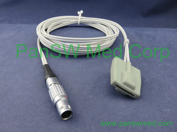 Invivo Spo2 Sensor, adult, pediatric, clip, silicone soft, M12, M8