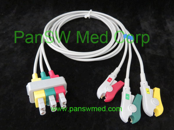 Patient ECG Cables--ECG cables, ECG leadwires, compatible with HP,Nihon ...