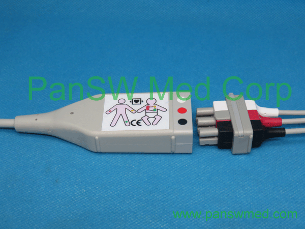BIONET one piece three lead ECG cable and leadwire