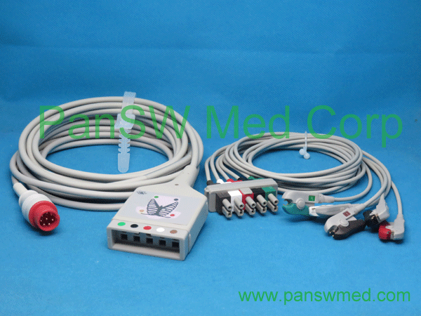 BIONET one piece three lead ECG cable and leadwire