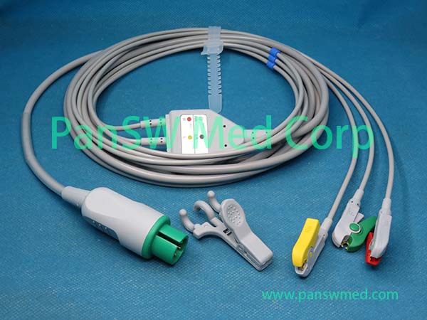 compatible MEK MP700 ECG cable with leadwire